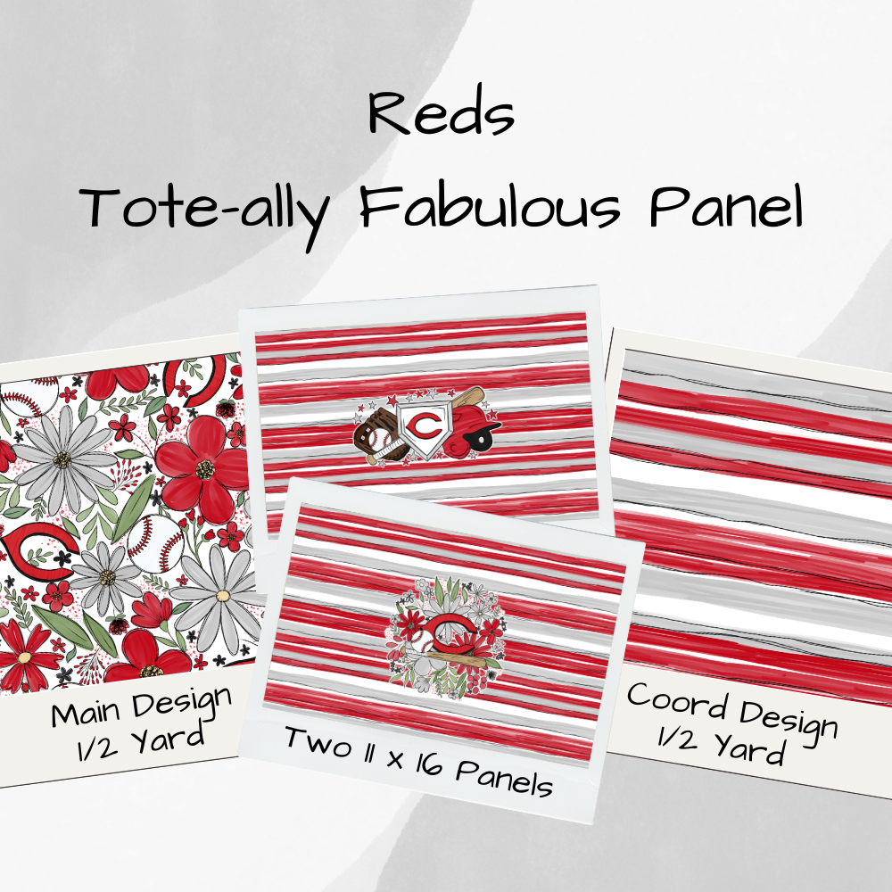 Cincinnati Reds Tote-Ally Fabulous Panel (pre-order) – My Little Shindig